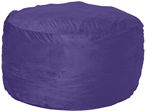 Chill Sack Bean Bag Chair Cover, 5-Feet, Microsuede - Purple