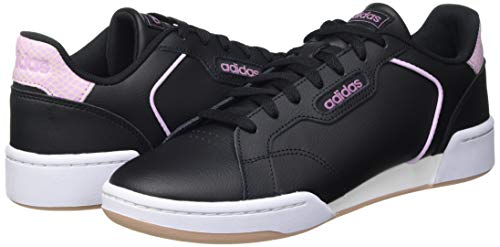 adidas Women's ROGUERA Gymnastics Shoe, Core Black Halo Ivory, 6