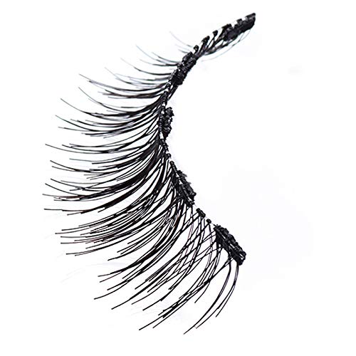 MoxieLash Magnetic Eyelashes - Classy | Reusable Magnetic Lashes, No Glue or Alcohol, Natural Wispy Look - Add Subtle Volume & Length, Professional Faux False Eyelashes - Silk - 1 Pair