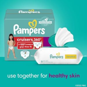 Pampers Cruisers 360 Diapers - Size 6, 48 Count, Pull-On Disposable Baby Diapers, Gap-Free Fit