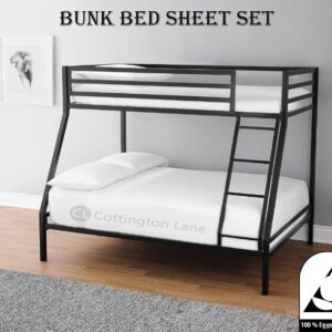 Cot Sheets 30x80 Set Cotton-Cot Sheets 30" x 80" Fitted Cot Sheet Perfect for Narrow Twin, Rv Bunk, Camping Cot, Guest Bed Replacement-Sheets for Cot Bunk Bed-Cot Size Mattress Sheets(White Solid)