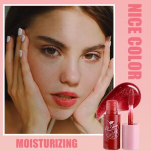 10 Colors Lip Stain Long Lasting Waterproof, Tinted Cheek & Lip Stain, Korean Lip Tint, tinta para labios, Mini Liquid Lipstick Set