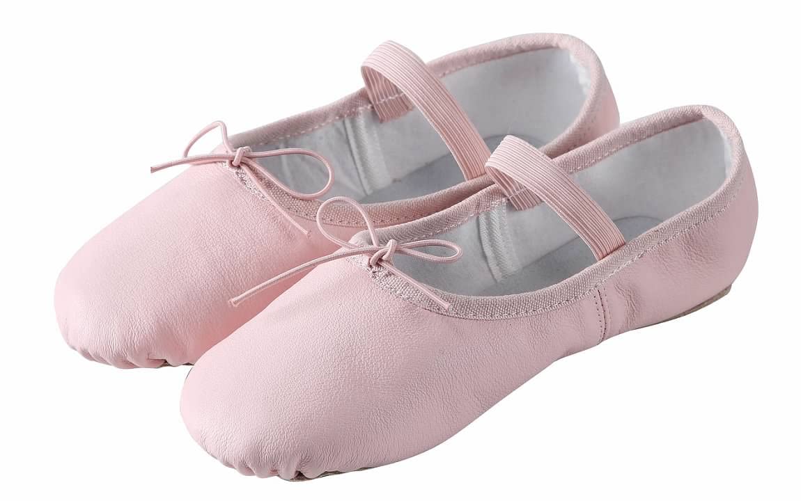 Linodes Genuine Leather Ballet Shoes/Ballet Slippers/Dance Shoes for Women and Girls-Pink-8M