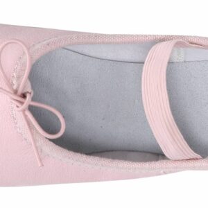 Linodes Genuine Leather Ballet Shoes/Ballet Slippers/Dance Shoes for Women and Girls-Pink-8M