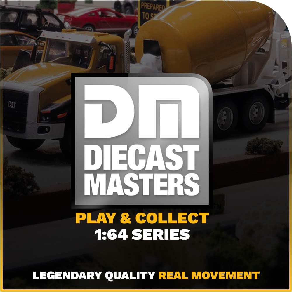 Diecast Masters 1:64 Caterpillar CT-660 with McNeilus Bridgemaster Concrete Mixer, Play & Collect Series Cat Trucks & Construction Equipment | 1:64 Scale Model Collectible Model 85632