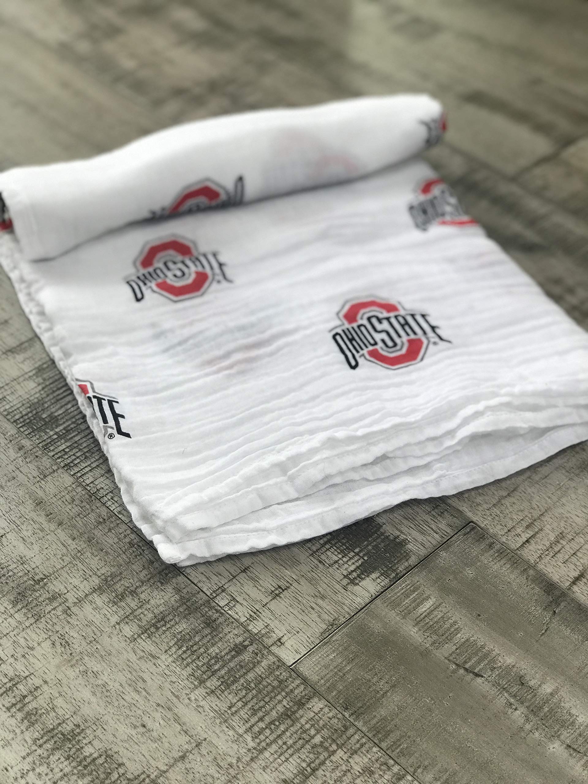 The Ohio State University Muslin Swaddle Blanket 47x47in