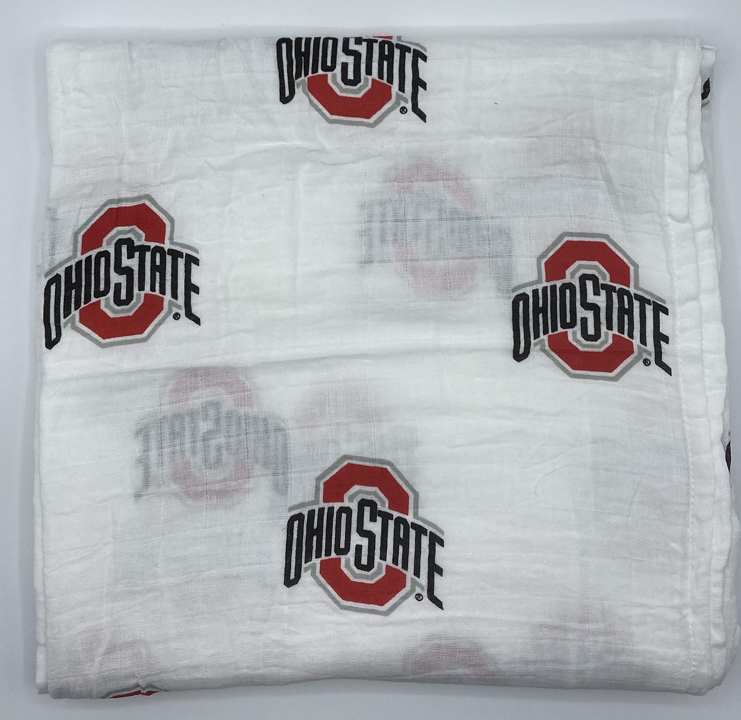 The Ohio State University Muslin Swaddle Blanket 47x47in