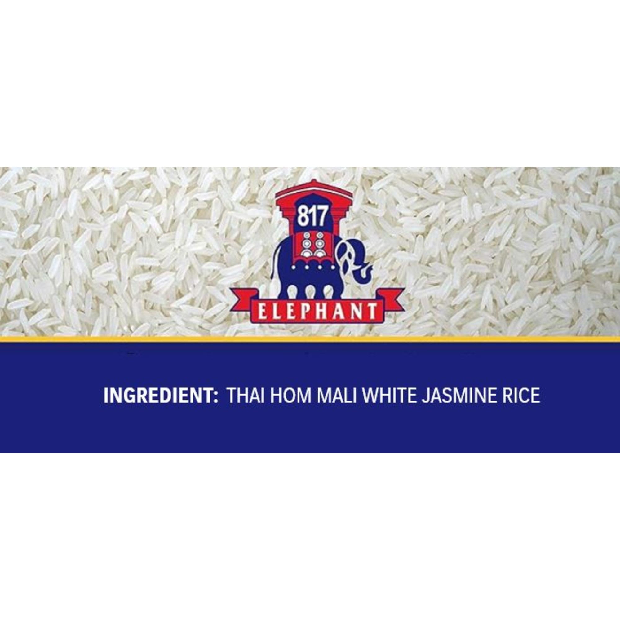 817 Elephant Jasmine Rice White Thai Hom Mali, 15 Lb. Bag