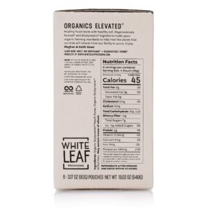 White Leaf Provisions Biodynamic Organic Baby Food Peach + Oat (6 (90g) Pouches)