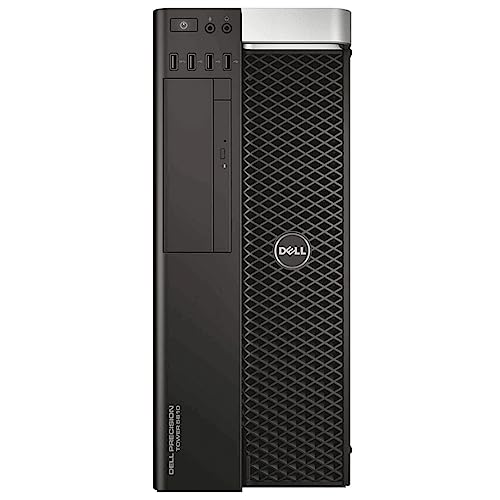 Dell Precision T5810 Mid-Tower Workstation - Intel Xeon E5-2683 v4 2.1GHz 16 Core Processor, 32GB DDR4 Memory, 256GB NVMe SSD, 4TB HDD, Nvidia Quadro K2200 Graphics Card, Windows 10 Pro. (Renewed)