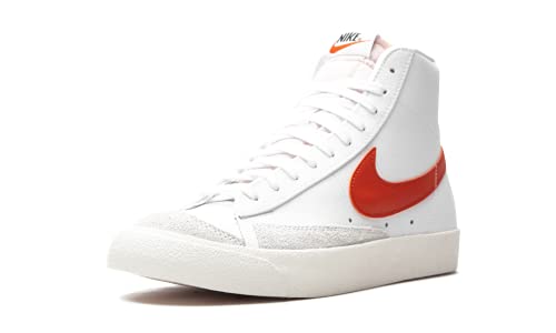 Nike Men's Blazer Mid '77 Basketball Shoe, White Black, 9