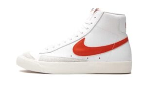 nike men's blazer mid '77 basketball shoe, white black, 9