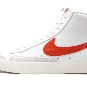 Nike Men's Blazer Mid '77 Basketball Shoe, White Black, 9