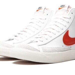 Nike Men's Blazer Mid '77 Basketball Shoe, White Black, 9