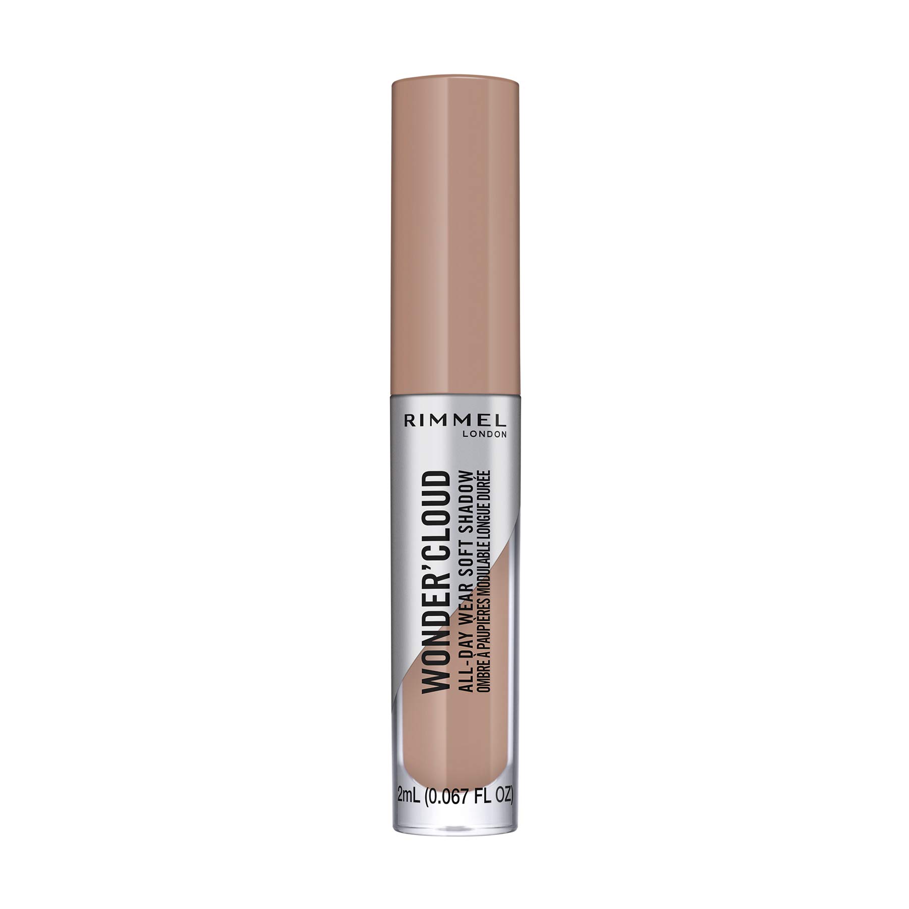 Rimmel London Wonder'Cloud Eyeshadow, Buildable, Long-Wearing, Built-In Primer, 002, Foggy Beige, 0.06oz