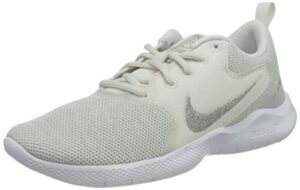 nike women's wmns flex experience rn 10 running shoe, white mtlc silver platinum tint lt smoke grey, 6.5