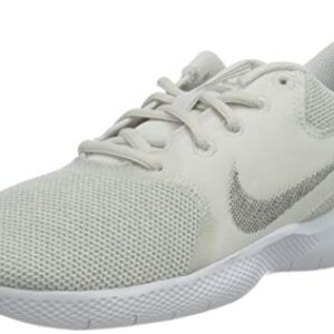 Nike Women's WMNS Flex Experience RN 10 Running Shoe, White MTLC Silver Platinum Tint Lt Smoke Grey, 6.5