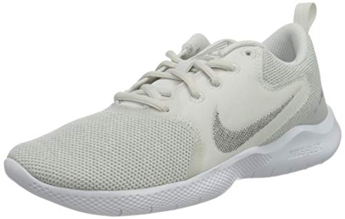 Nike Women's WMNS Flex Experience RN 10 Running Shoe, White MTLC Silver Platinum Tint Lt Smoke Grey, 6.5