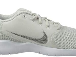 Nike Women's WMNS Flex Experience RN 10 Running Shoe, White MTLC Silver Platinum Tint Lt Smoke Grey, 6.5