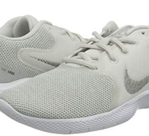 Nike Women's WMNS Flex Experience RN 10 Running Shoe, White MTLC Silver Platinum Tint Lt Smoke Grey, 6.5