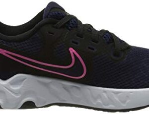 Nike Women's WMNS Renew Ride 2 Running Shoe, Blackened Blue Sunset Pulse Black Cyber, 7.5 us