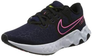 nike women's wmns renew ride 2 running shoe, blackened blue sunset pulse black cyber, 7.5 us