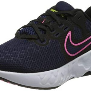 Nike Women's WMNS Renew Ride 2 Running Shoe, Blackened Blue Sunset Pulse Black Cyber, 7.5 us