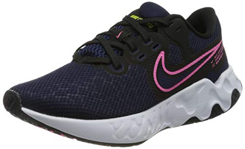 Nike Women's WMNS Renew Ride 2 Running Shoe, Blackened Blue Sunset Pulse Black Cyber, 7.5 us