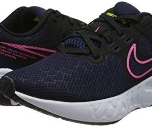 Nike Women's WMNS Renew Ride 2 Running Shoe, Blackened Blue Sunset Pulse Black Cyber, 7.5 us