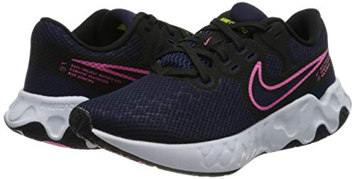 Nike Women's WMNS Renew Ride 2 Running Shoe, Blackened Blue Sunset Pulse Black Cyber, 7.5 us