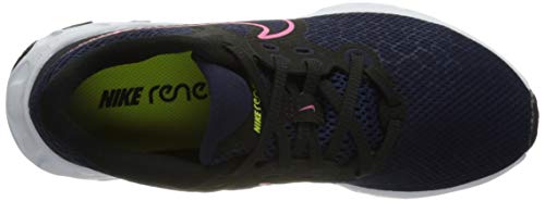 Nike Women's WMNS Renew Ride 2 Running Shoe, Blackened Blue Sunset Pulse Black Cyber, 7.5 us