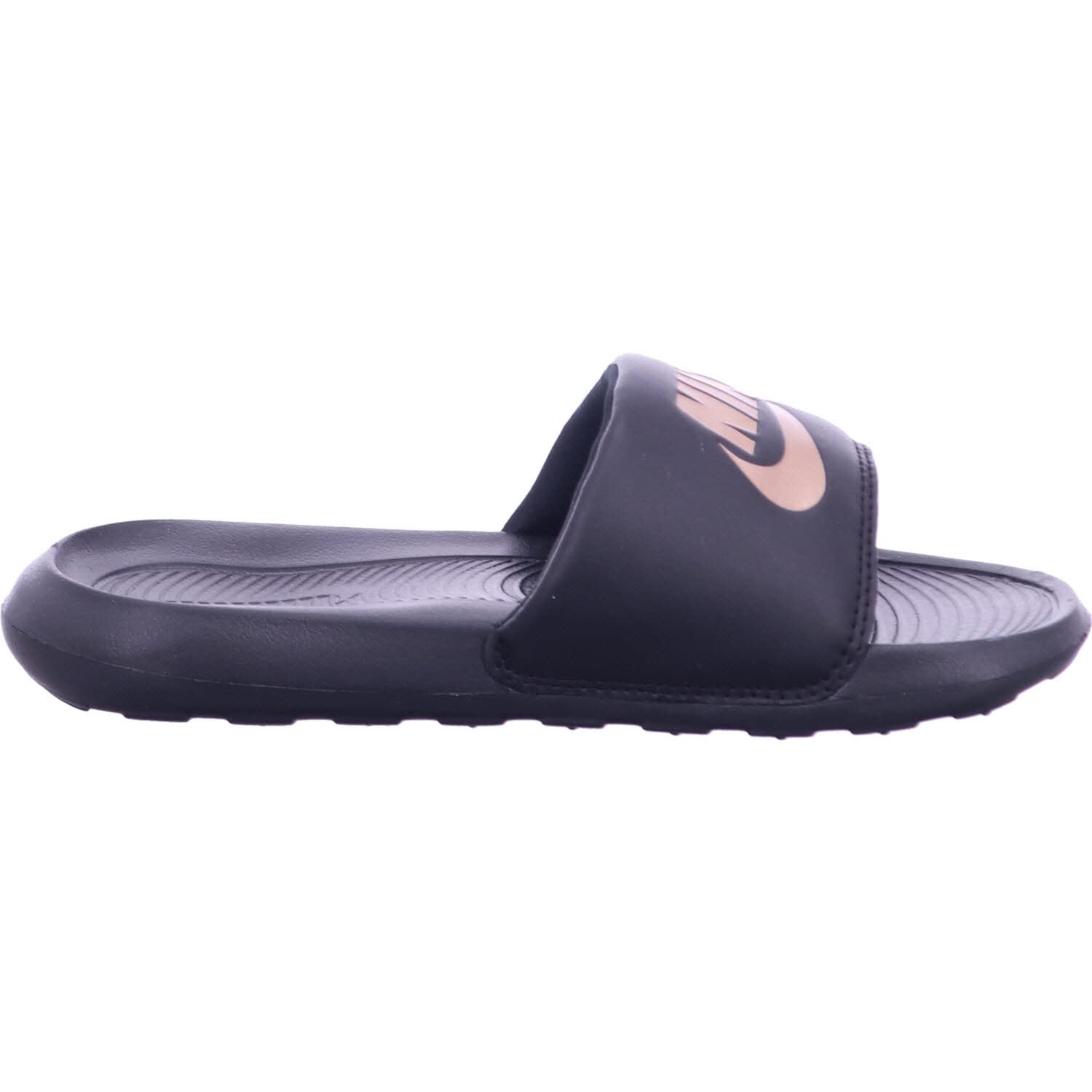 Nike Women's Basic/Active Slide, Black MTLC Red Bronze Black, 11 AU