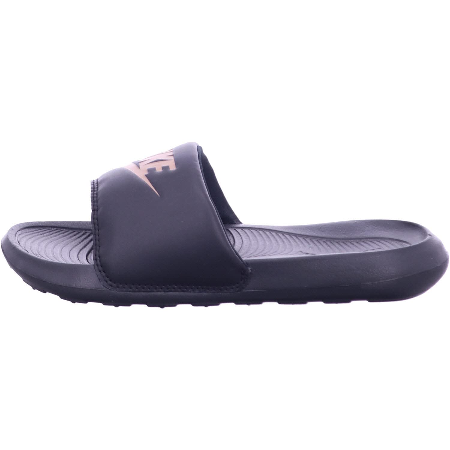 Nike Women's Basic/Active Slide, Black MTLC Red Bronze Black, 11 AU