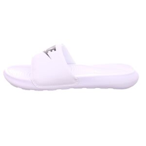 nike women's basic/active slide, white black white, 11 au