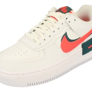 Nike Womens Air Force 1 Shadow White Red DB3902-100 (Numeric_7)