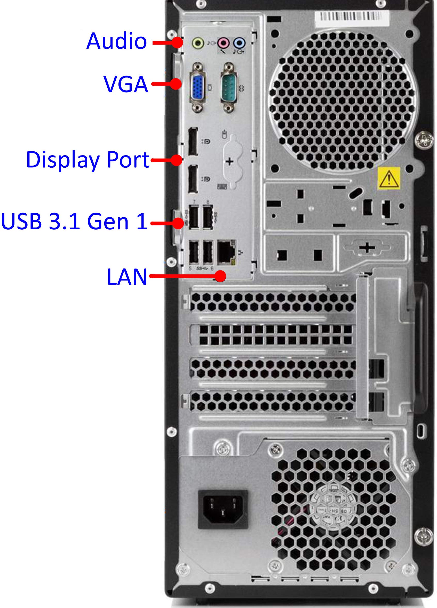 Lenovo ThinkCentre M910T Tower Desktop Computer - Intel Core i5-7500 Upto 3.8GHz, 16GB Ram, 256GB SSD, AC Wi-Fi, Bluetooth, DisplayPort, HDMI 4K Support, DVD-RW - Windows 10 Pro (Renewed)