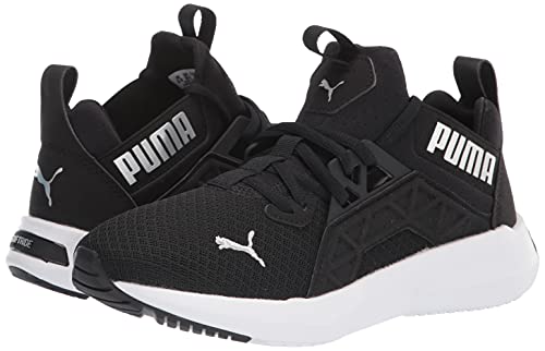 PUMA Women's SOFTRIDE ENZO NXT Sneaker, Puma Black-Metallic Silver, 8.5