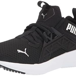 PUMA Women's SOFTRIDE ENZO NXT Sneaker, Puma Black-Metallic Silver, 8.5