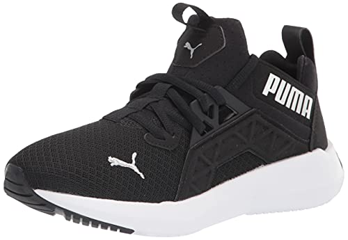 PUMA Women's SOFTRIDE ENZO NXT Sneaker, Puma Black-Metallic Silver, 8.5