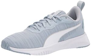 puma women's flyer flex running shoe, blue fog-metallic silver, 6.5