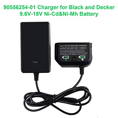 2 Packs 3.6Ah Ni-Mh 18 Volt HPB18 Battery and Charger Compatible with Black and Decker 18V Battery HPB18-OPE A1718 244760-00 Firestorm FSB18 FS18FL FS180BX FS18BX