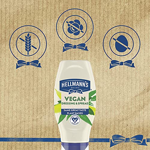 Hellmann's Vegan Dressing and Spread Vegan 3 Ct for a Rich, Creamy Plant-Based Alternative to Mayo Same Great Taste, Plant Based, Free From Eggs 11.5 oz