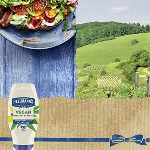 Hellmann's Vegan Dressing and Spread Vegan 3 Ct for a Rich, Creamy Plant-Based Alternative to Mayo Same Great Taste, Plant Based, Free From Eggs 11.5 oz