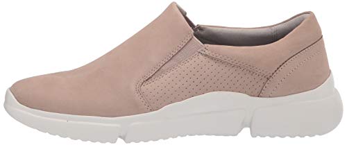 Rockport Women's R-Evolution Perf Gore Slip On Walking Shoe, Dove Washable, 5