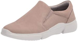 rockport women's r-evolution perf gore slip on walking shoe, dove washable, 5