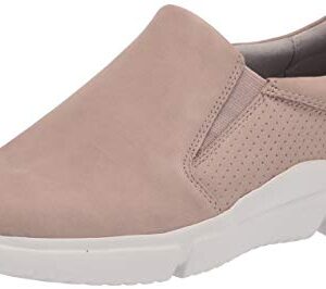 Rockport Women's R-Evolution Perf Gore Slip On Walking Shoe, Dove Washable, 5