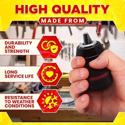 Keyless Drill Chuck for Impact Drill - 1/2-20unf Mount 2~13mm Hand Drill Accessories Clamping Force Quick Change Chuck Adapter - Hand Held Drill Chuck Replacement Keyless Chuck for Multi Purpose