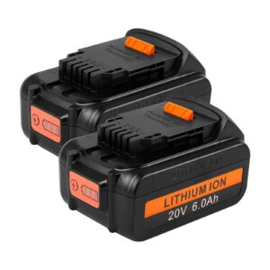 high quality futurebatt futurebatt [2pack] 20v max battery for dewalt 20-volt tools lithium battery replacement dcb206 dcb205 dcb204 dcb203 dcb201 dcb200 dcb181 dcb180 dcd dcf dcg dcs series