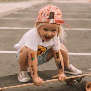 Ooopsiun Cars and Trucks Temporary Tattoos for Boys - 100 Tattoos, Cars Construction Decorations Supplies Favors for Kids Boys