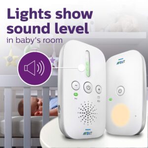 Philips AVENT Audio Baby Monitor DECT, White, SCD502/10